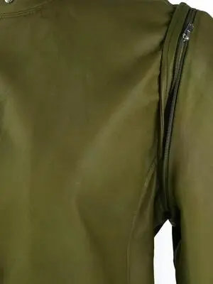 Loro Piana Leather Detachable-sleeves Jacket