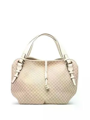 Celine 2007 Macadam Canvas Bittersweet Hobo Bag