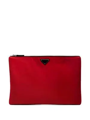 Prada Tessuto Soft Zip Clutch Bag