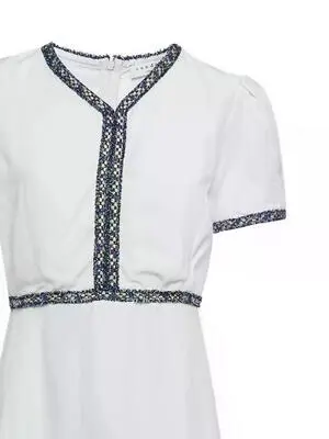 Sandro Embroidered-trim Dress