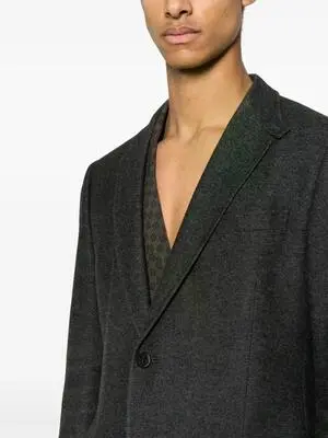 Gucci 2000s Elbow-patch Notched Lapels Blazer