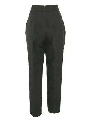 Elisabetta Franchi Pleated Trousers With Lock Detail