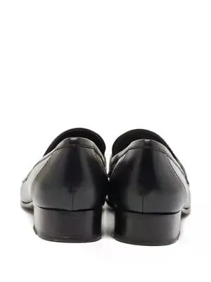 Hermès Lock-detail Leather Loafers