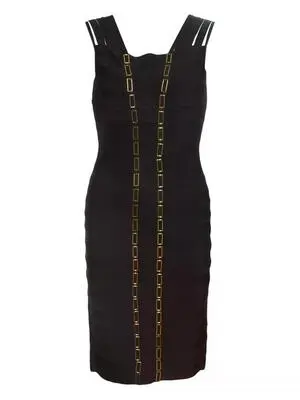 Herve Leger Gemma Bandage Dress - Black