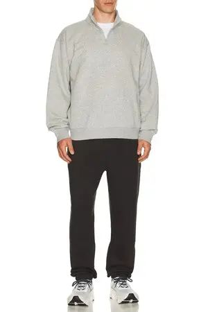Beyond Yoga Luxefleece Half Zip Pullover In Grey