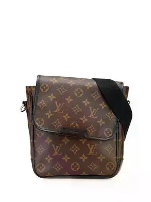 LOUIS VUITTON Monogram Macassar Bass Pm Crossbody Bag - Black