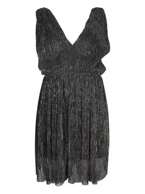 Maje Pleated V-neck Playsuit