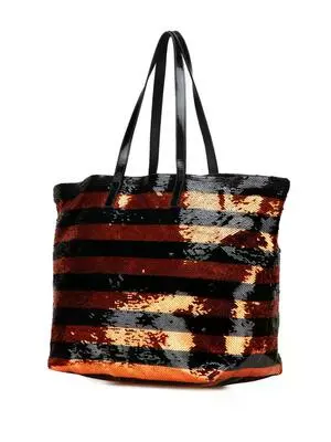 Prada 2010-2015 Sequin Stripes Tote Bag