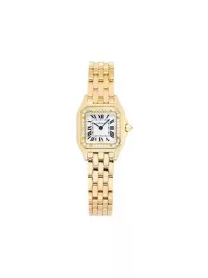 CARTIER 18kt Yellow Gold Diamond Panthère 22mm - White