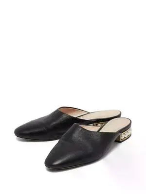 NICHOLAS KIRKWOOD Casati Pearl-embellished Slip-on Mules