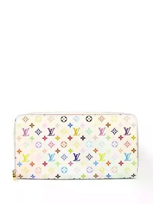 LOUIS VUITTON 2013 X Takashi Murakami Zippy Wallet - White