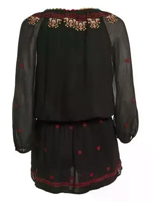 Joie Embroidered Silk Dress
