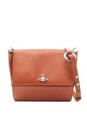 VIVIENNE WESTWOOD 2010s Sapphire Orb Cross Body Bag - Brown