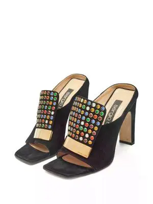 SERGIO ROSSI 105mm Embellished Heeled Sandals