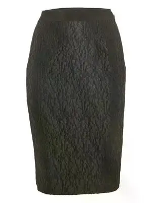 Carolina Herrera Textured Midi Skirt