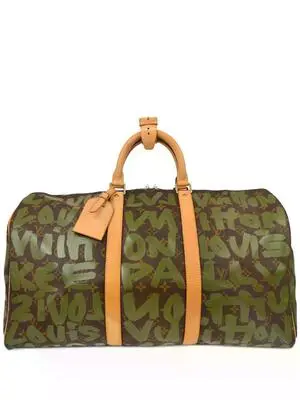 LOUIS VUITTON 2001 Graffiti Keepall 50 Duffle Bag