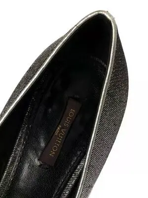 LOUIS VUITTON 115mm Floral-appliqué Pumps - Grey