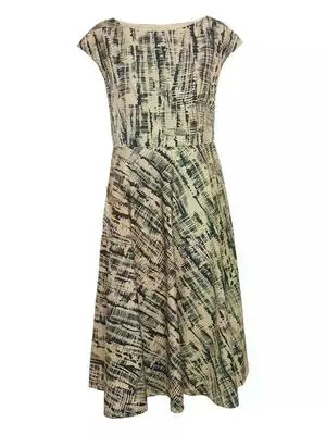 Max Mara Printed Cotton Midi Dress