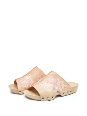 Alexander McQueen Floral-embroidered Sandals