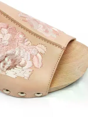 Alexander McQueen Floral-embroidered Sandals