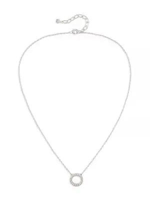 Nina Ricci 1990 Round Pendant Necklace - Silver