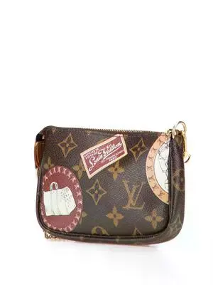 LOUIS VUITTON Monogram Patch Mini Pochette Accessoires Handbag
