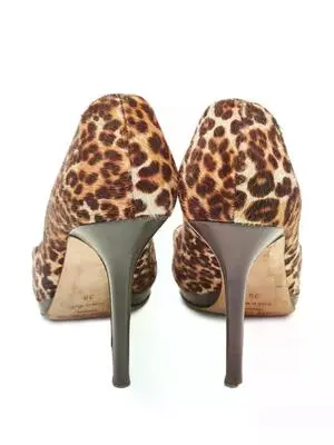 JIMMY CHOO 100mm Leopard-print Pumps
