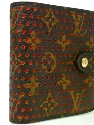 LOUIS VUITTON 2006 Monogram-perforated Compact Wallet