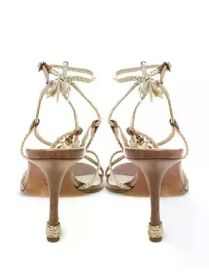 Dior Woven Tassel Sandals