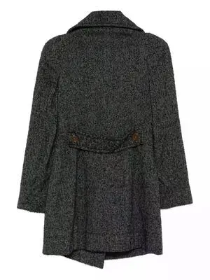 VIVIENNE WESTWOOD 1990s Mélange-effect Double-breasted Coat