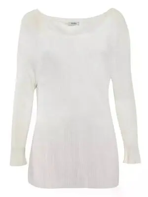 Max Mara Boat-neck Ribbed Sweater