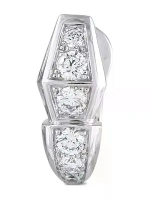 BVLGARI 18k White Gold Diamond Earrings