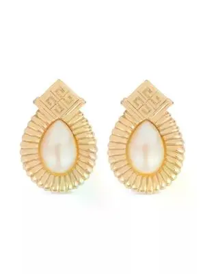 Givenchy 1980s Clip-on Earrings - Gold