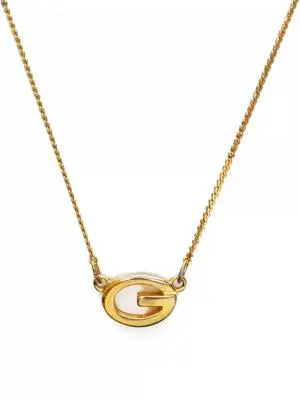 Givenchy 1980-1990s Logo-detail Necklace