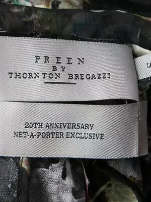 PREEN BY THORNTON BREGAZZI Floral Print Ruffled Shoulder Blouse