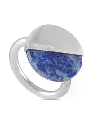 Calvin Klein Engraved Lapis Lazuli Ring