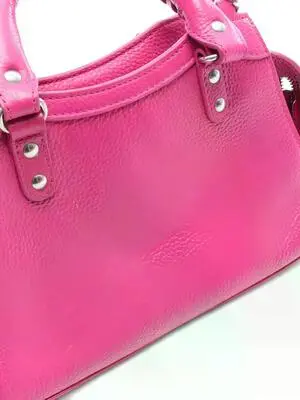 Balenciaga Braided Handle Nano Handbag - Pink