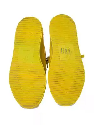 GIUSEPPE ZANOTTI Chain-detail Zip Sneakers - Yellow