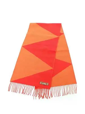 Hermès 2020s Kazak Zigzag Cashmere Scarf - Red