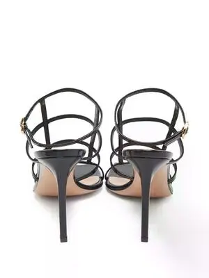 GIANVITO ROSSI Patent Leather Cage Sandals