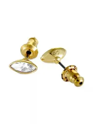 SWAROVSKI 14k Yellow Harley Earrings Set With Crystals