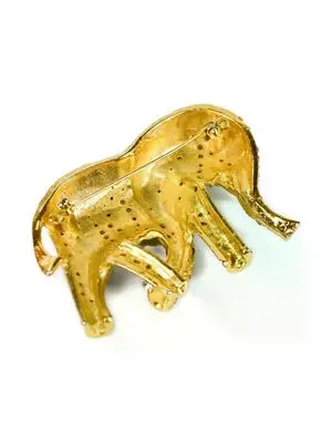Vintage 1980s Elephant Brooch