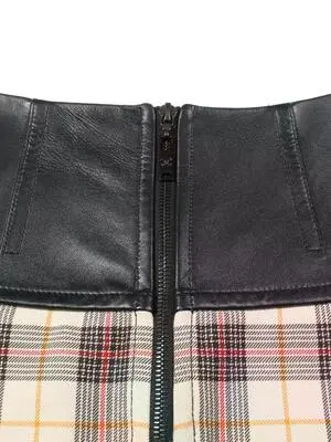 LOUIS VUITTON 2010s Checked Wool-blend Skirt
