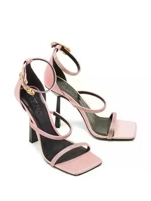 Versace Satin Heeled Sandals