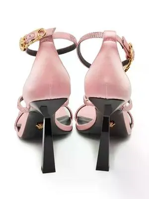 Versace Satin Heeled Sandals