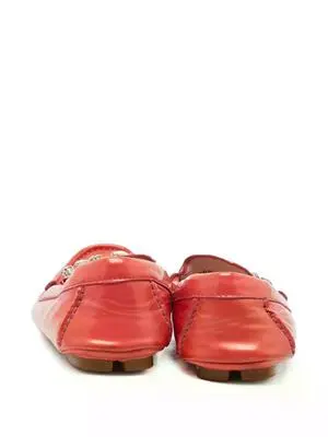 Miu Miu Embellished Loafers - Red