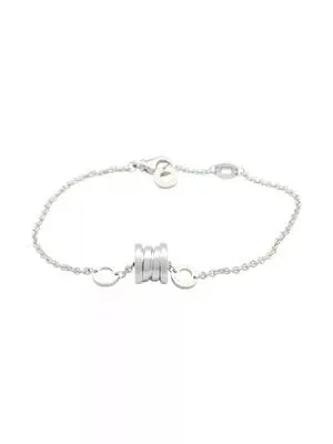 BVLGARI 14k White Gold B.zero1 Bracelet - Silver