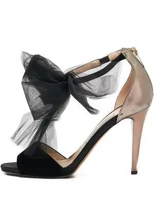 JIMMY CHOO 110mm Bow-detailing Heeled Sandals