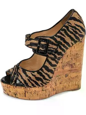 CHRISTIAN LOUBOUTIN 140mm Melides Wedged Sandals