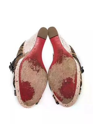 CHRISTIAN LOUBOUTIN 140mm Melides Wedged Sandals